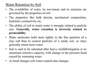 Soil, Plant, water and atmosphere relationship | PPTX