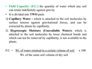 Soil, Plant, water and atmosphere relationship | PPTX