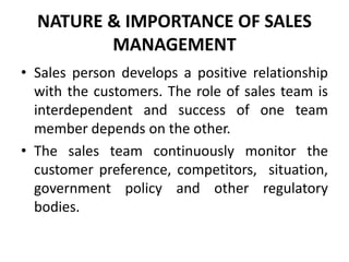 Unit 1 of Sales & Distribution Management | PPTX