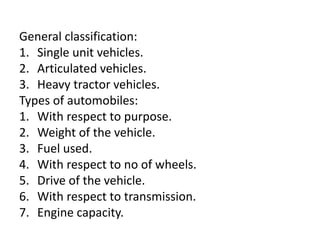 anna university automobile engineering unit 1 | PPTX