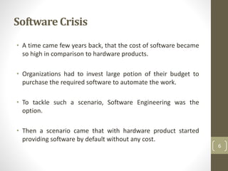 Software Engineering- Crisis and Process Models | PPTX | Computer ...