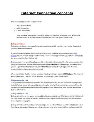 Introduction To Internet | DOCX