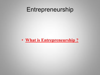 Entrepreneurship Development PPT | PPTX