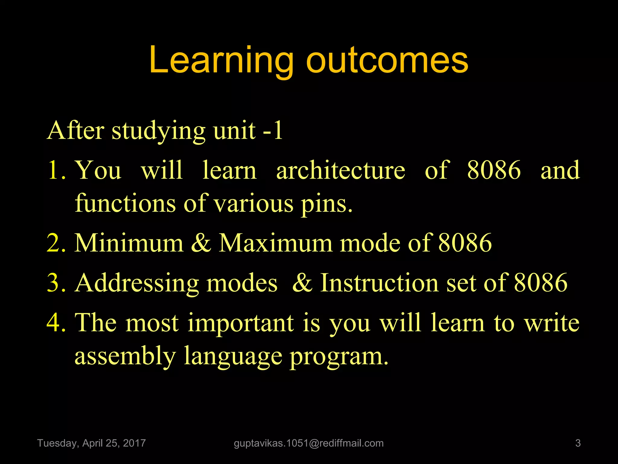 8086 microprocessor | PPT | Operating Systems | Computer Software and Applications