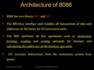8086 microprocessor | PPT