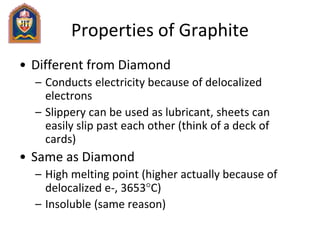 Unit 1.3 Carbon allotrops(graphite & fullerene) | PPTX | Chemistry ...