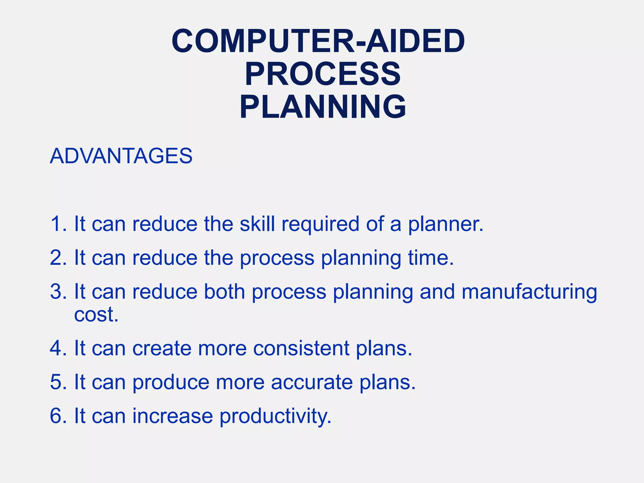 introduction to process planning murugananthan | PPT