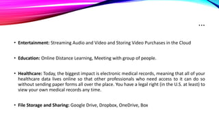 Overview of Cloud Computing | PPTX