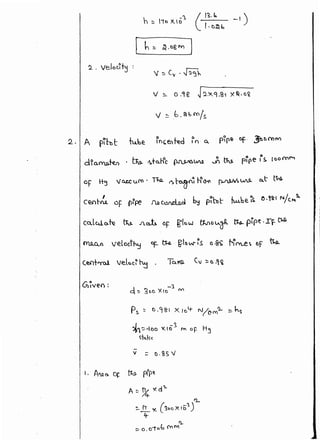 CE6451 - FLUID MECHANICS AND MACHINERY UNIT - I NOTES | PDF