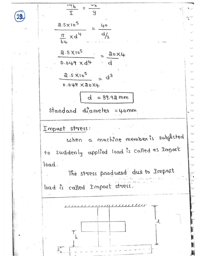 ME6503 - DESIGN OF MACHINE ELEMENTS UNIT - I NOTES | PDF