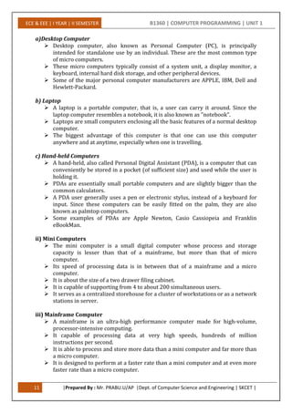 Introduction to Computers | PDF