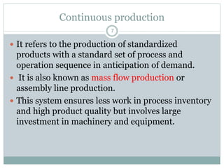 UNIT 1 - INTRODUCTION TO PRODUCTION PLANNING AND CONTROL | PPTX