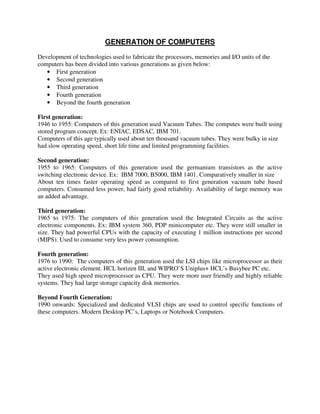 COMPUTER ORGNAIZATION NOTES | PDF | Free Download