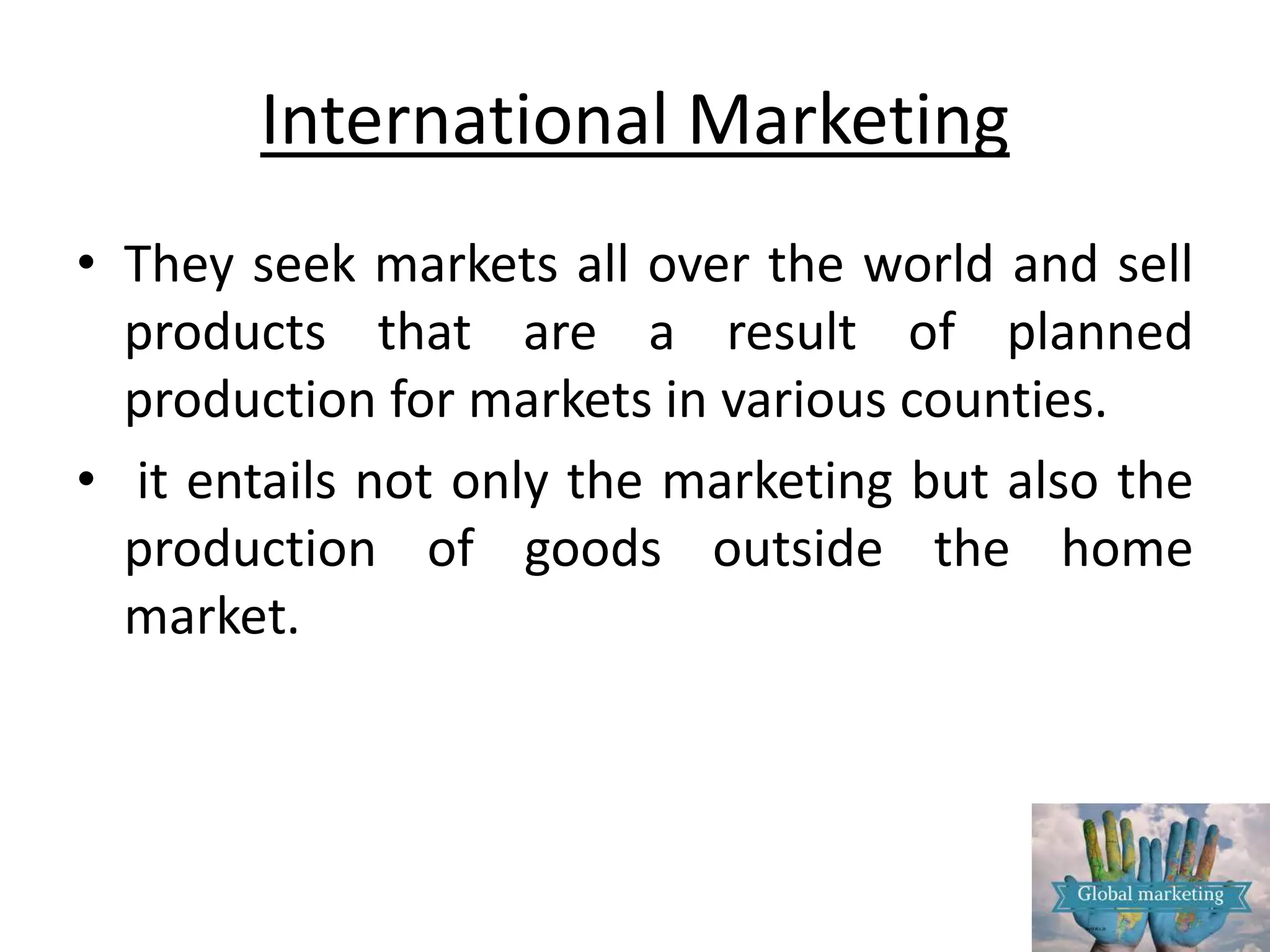 Concepts of Global Marketing | PPTX