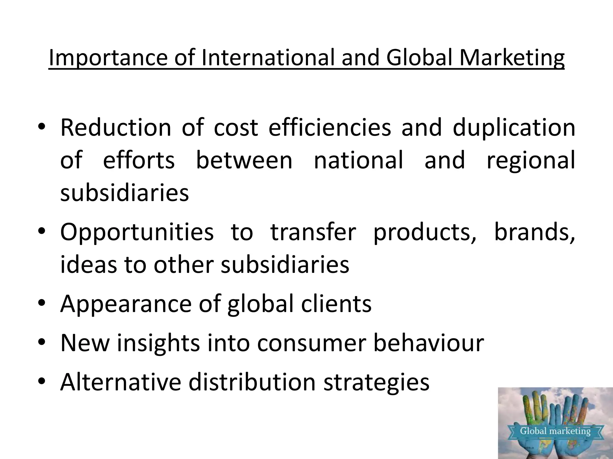 Concepts of Global Marketing | PPTX