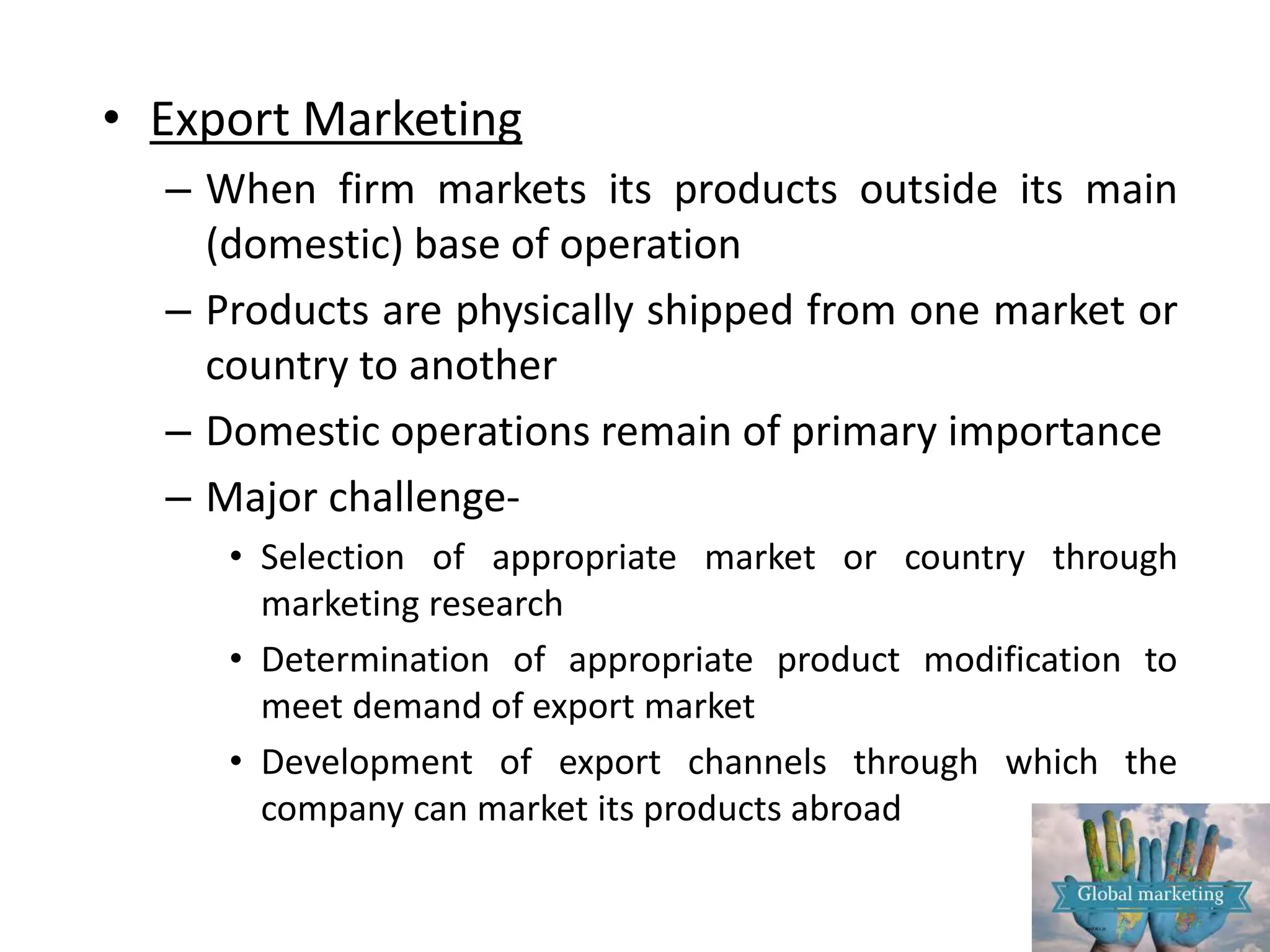 Concepts of Global Marketing | PPTX