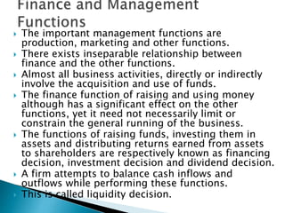 Introduction of financial management | PPTX