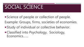 Understanding the concept of social science research | PPTX