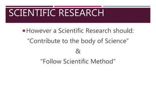 Understanding the concept of social science research | PPTX