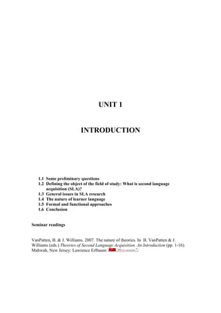 Unit 1 | PDF