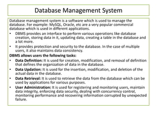 Unit1 DBMS Introduction | PPT