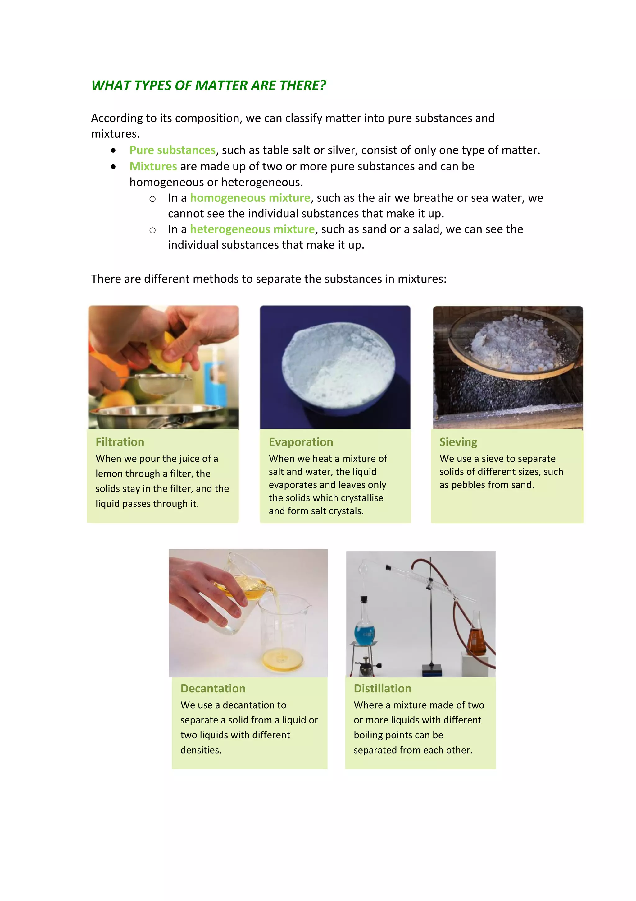 Unit 1. Matter and forces | PDF