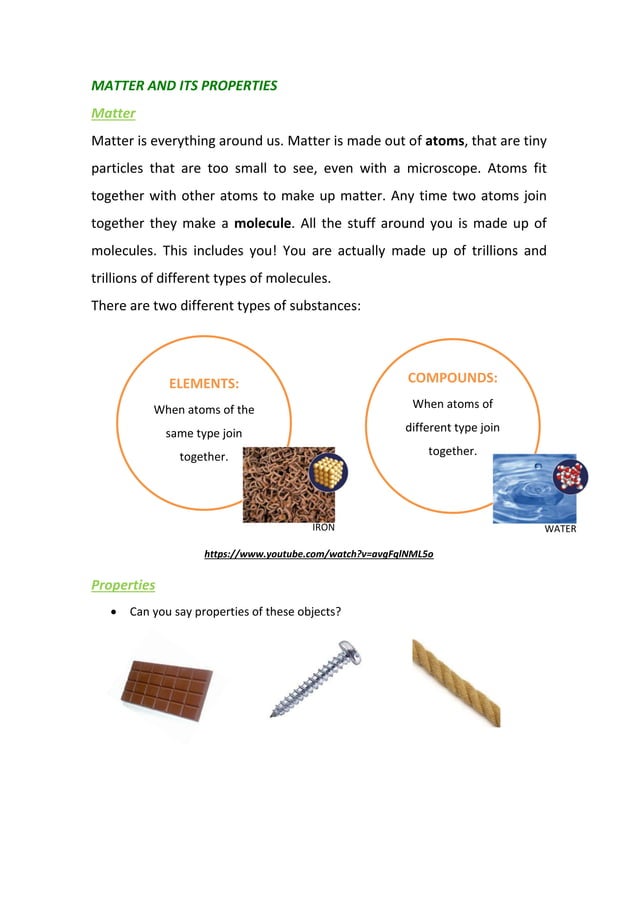 Unit 1. Matter and forces | PDF