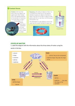 Unit 1. Matter and forces | PDF