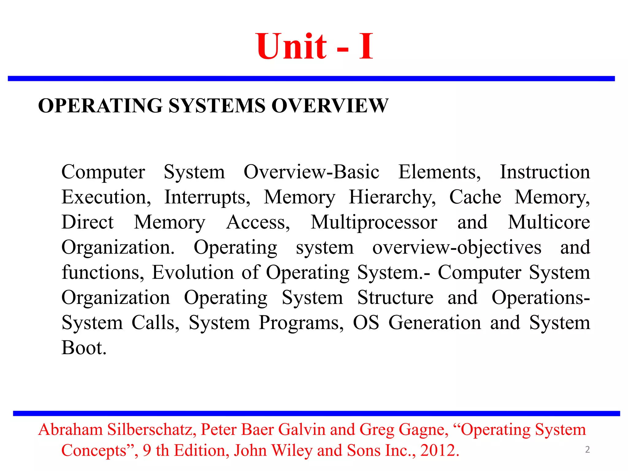 CS6401 Operating Systems | PDF