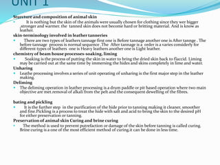 Unit 1- Introduction of Tanning | PPTX