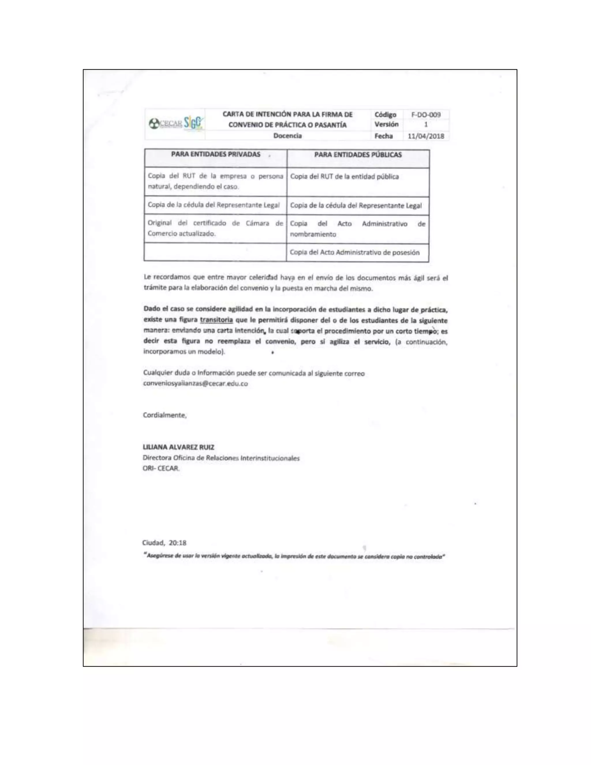 Official presented letters signed by the principal | PDF