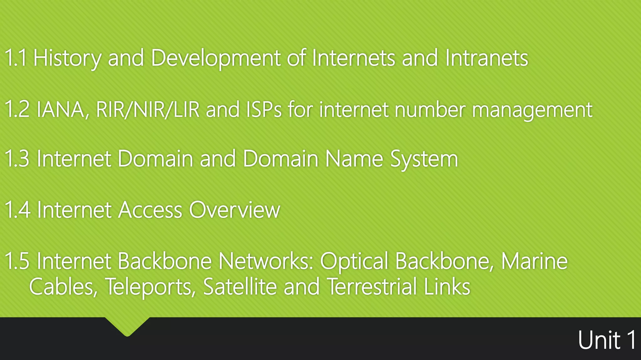 UNIT 1: Internet Technology T | PPTX