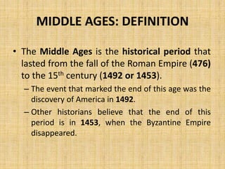 Unit 1. Middle Ages | PPT