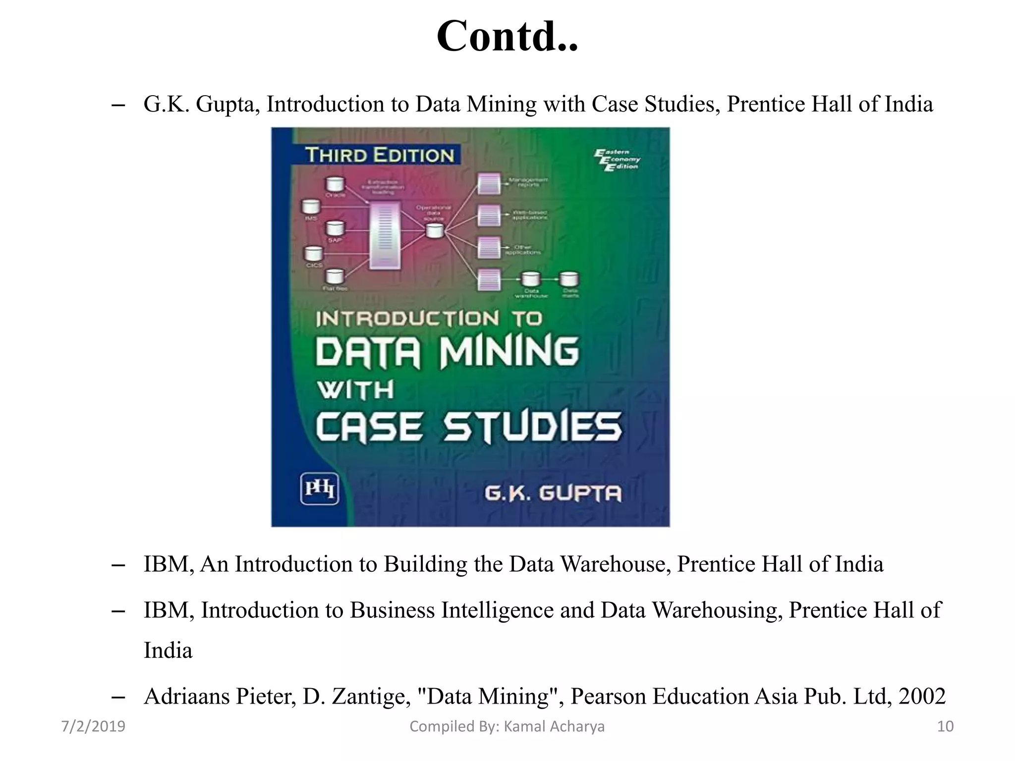 Introduction To Data Mining And Data Warehousing Pptx