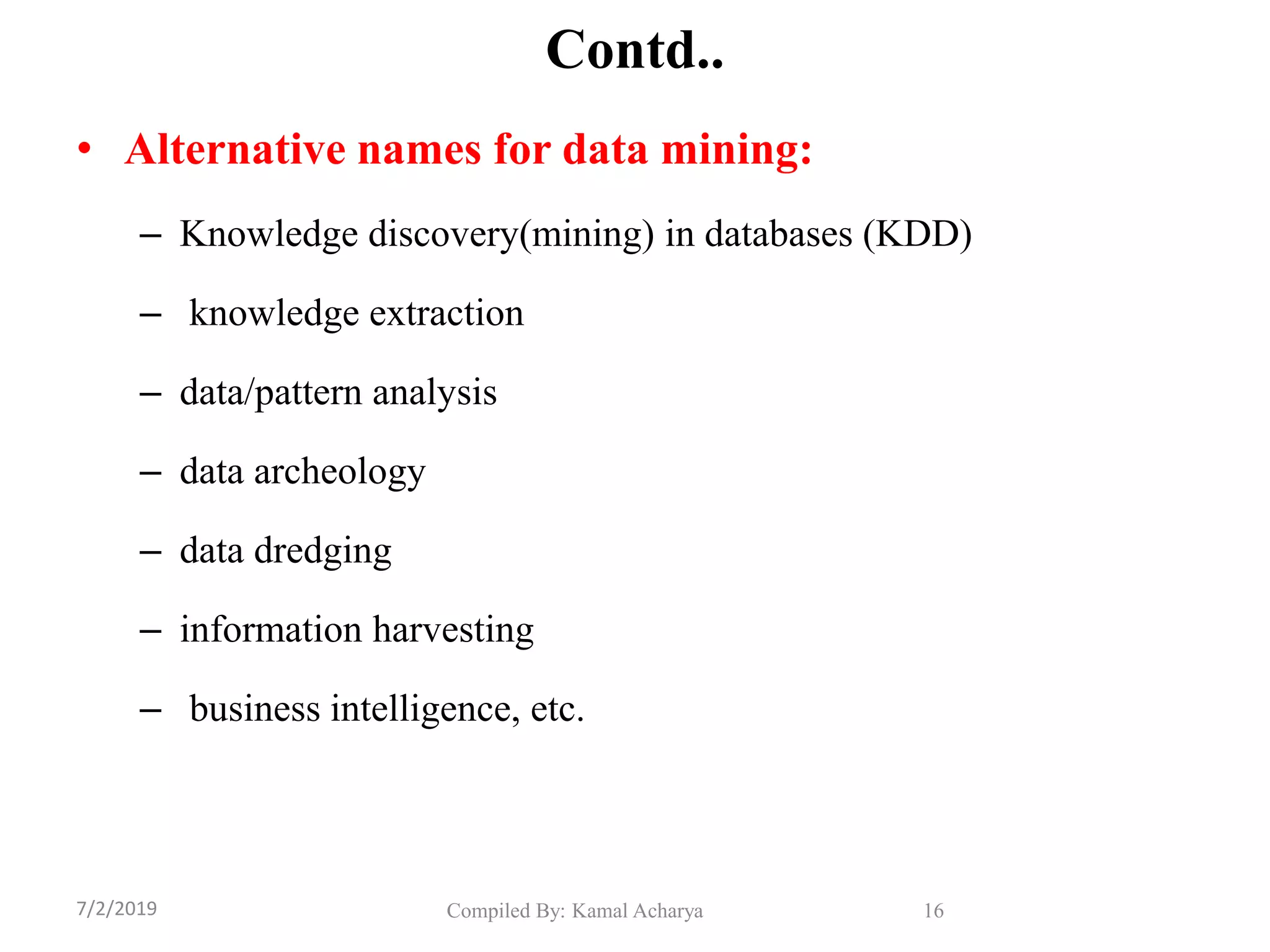 Introduction To Data Mining And Data Warehousing Pptx