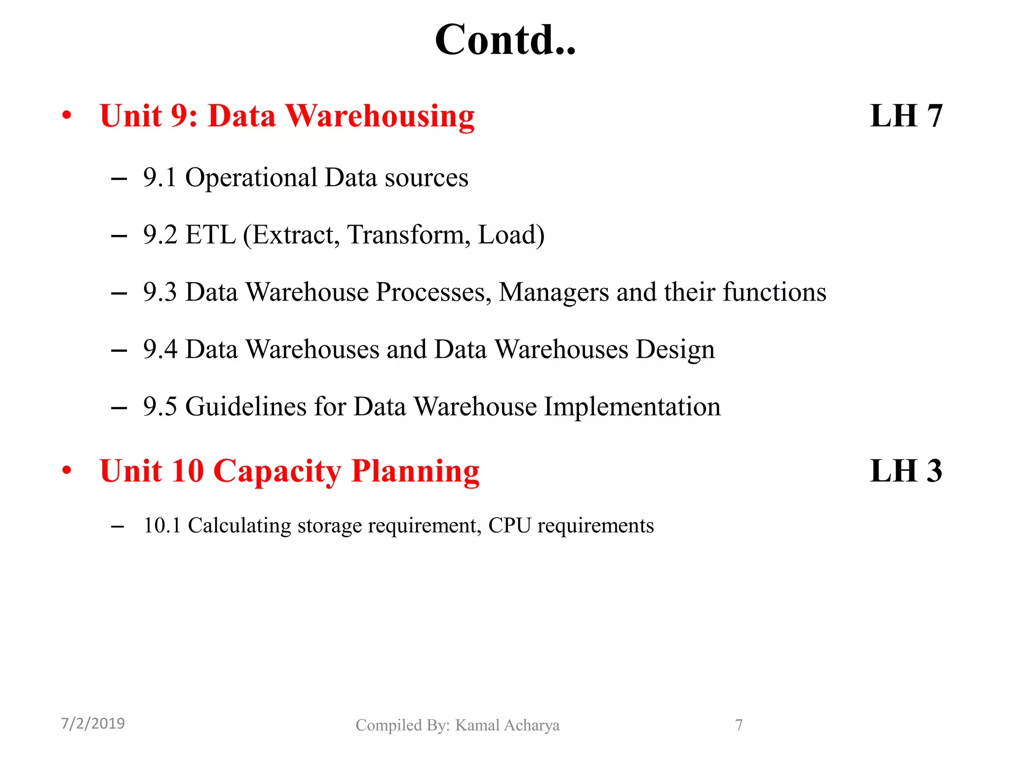 Introduction To Data Mining And Data Warehousing Pptx