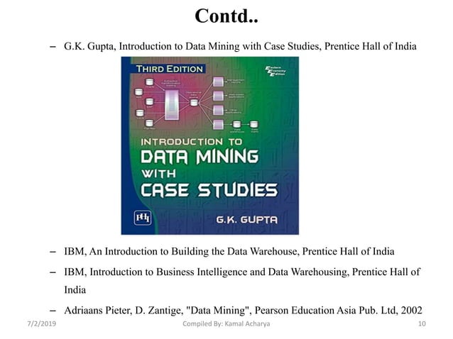 Introduction to Data Mining and Data Warehousing | PPTX | Databases | Computer Software and ...