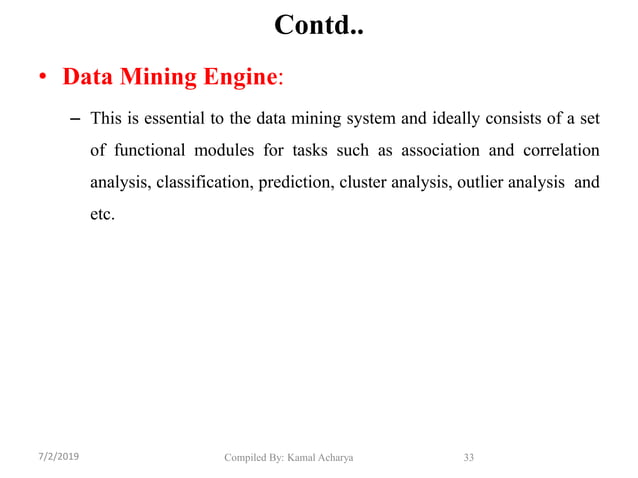 Introduction to Data Mining and Data Warehousing | PPTX | Databases | Computer Software and ...