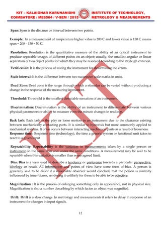 Unit 1 CONCEPT OF MEASUREMENT | PDF