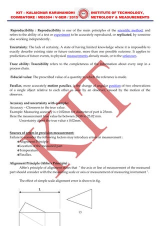 Unit 1 CONCEPT OF MEASUREMENT | PDF
