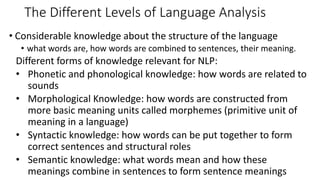 Natural Language Processing - Unit 1 | PPTX