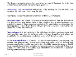 IT 8076 Software Testing Unit1 | PPTX | Standardized Testing ...
