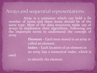 data structures and algorithms Unit 1 | PPTX