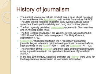Journalism and Mass Communication | PPTX