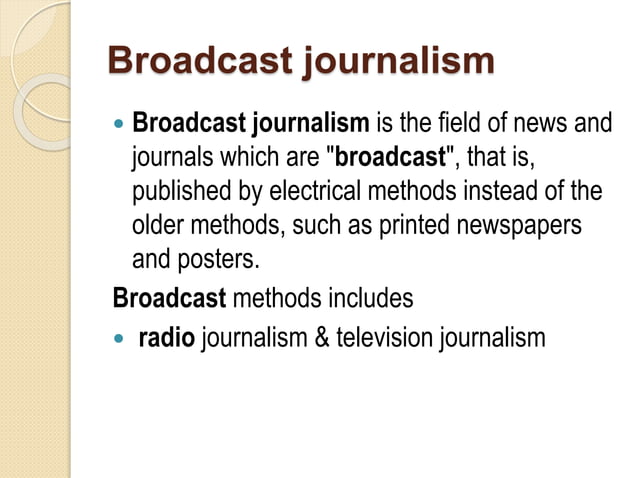 Journalism and Mass Communication | PPTX