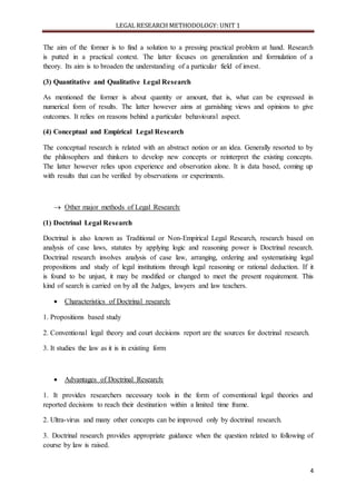 Introduction to Legal Research Methodology | DOCX