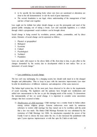Law as an instrument of social change | Law and Social Transformation ...