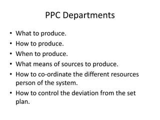 Introduction to Production Planning and control. | PPT