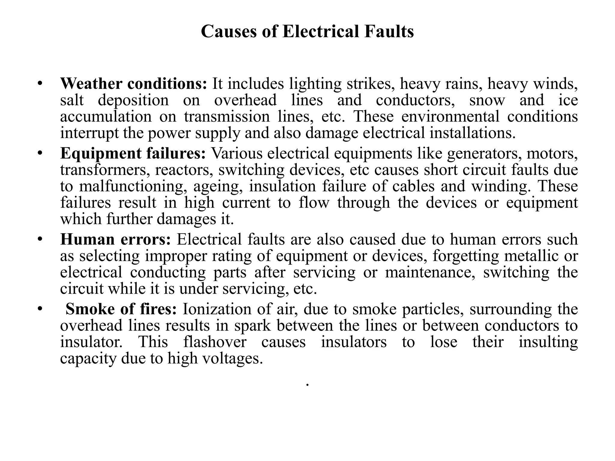 Faults on Power System | PPTX