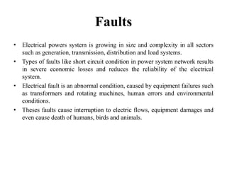 Faults on Power System | PPTX